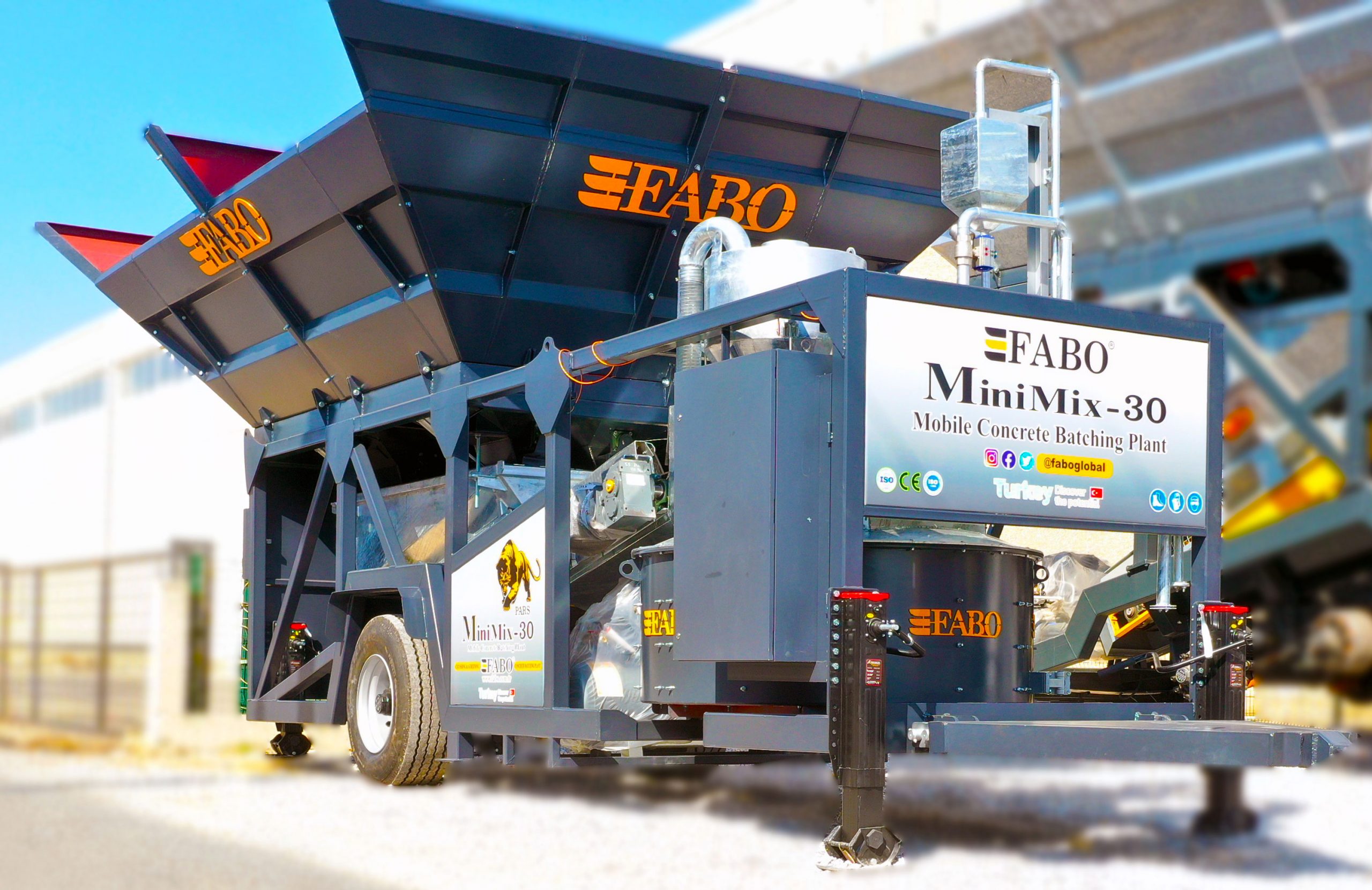 Minimix-30 Mobile Concrete Batching Plant - Fabo