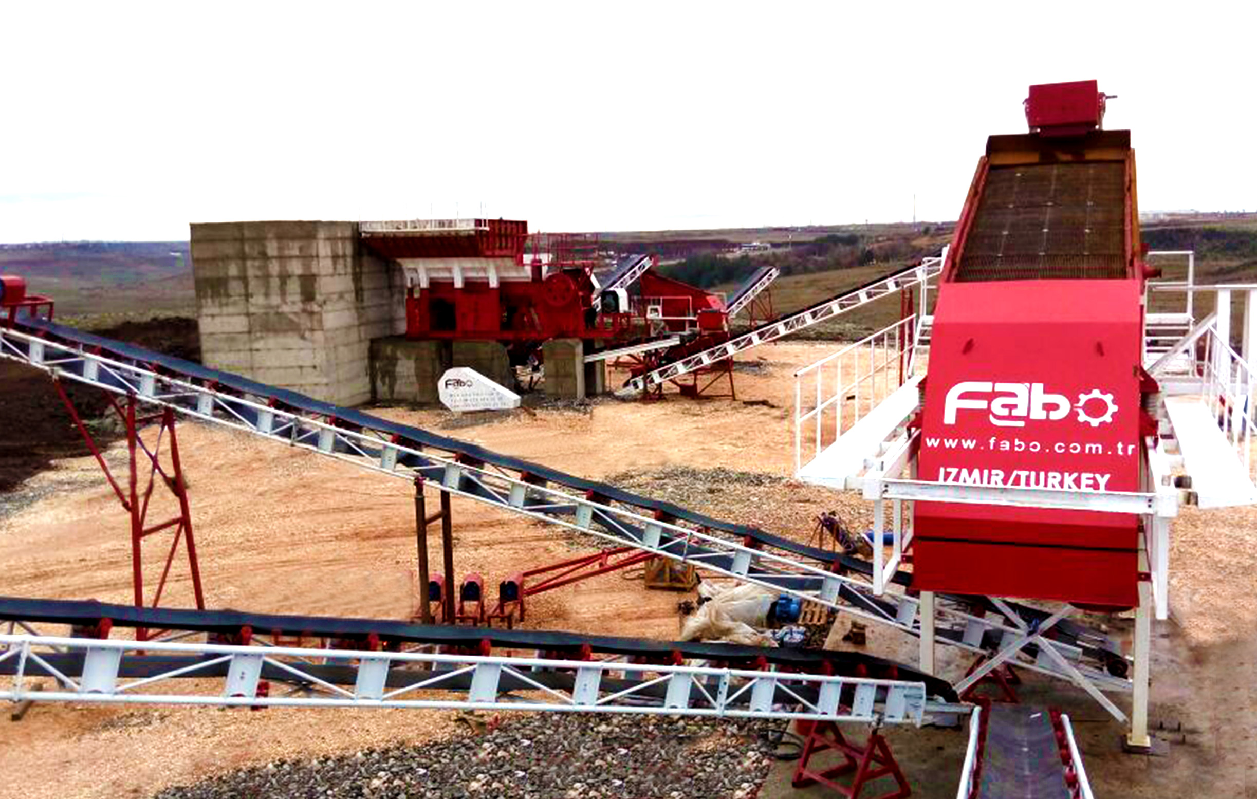 130-180 TPH Capacity Crushing & Screening Plant - Fabo