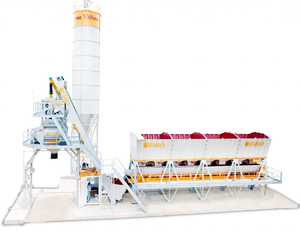 COMPACT-60 Bucket Type Concrete Batching Plant (Stock) - Fabo