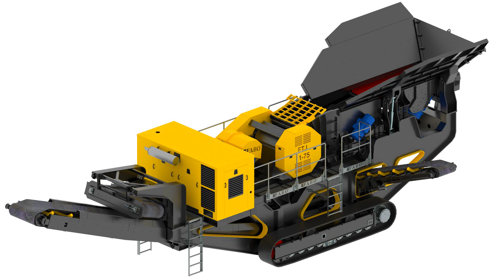 FTJ-11-75 Tracked Jaw Crusher - Fabo